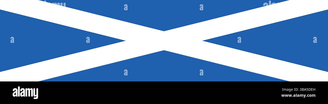 Flag of Scotland. Scotland flag long banner digital vector illustration ...
