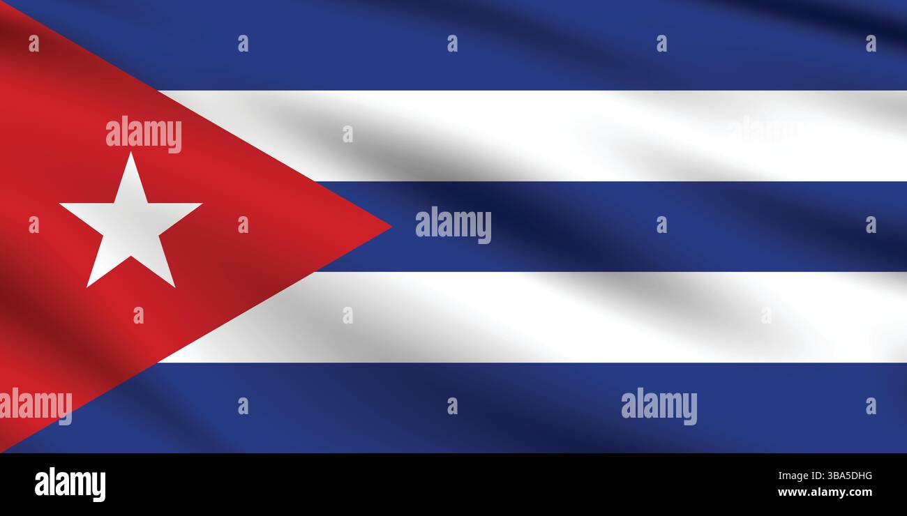 Flag of Cuba. Cuba flag official colors and proportion digital vector ...