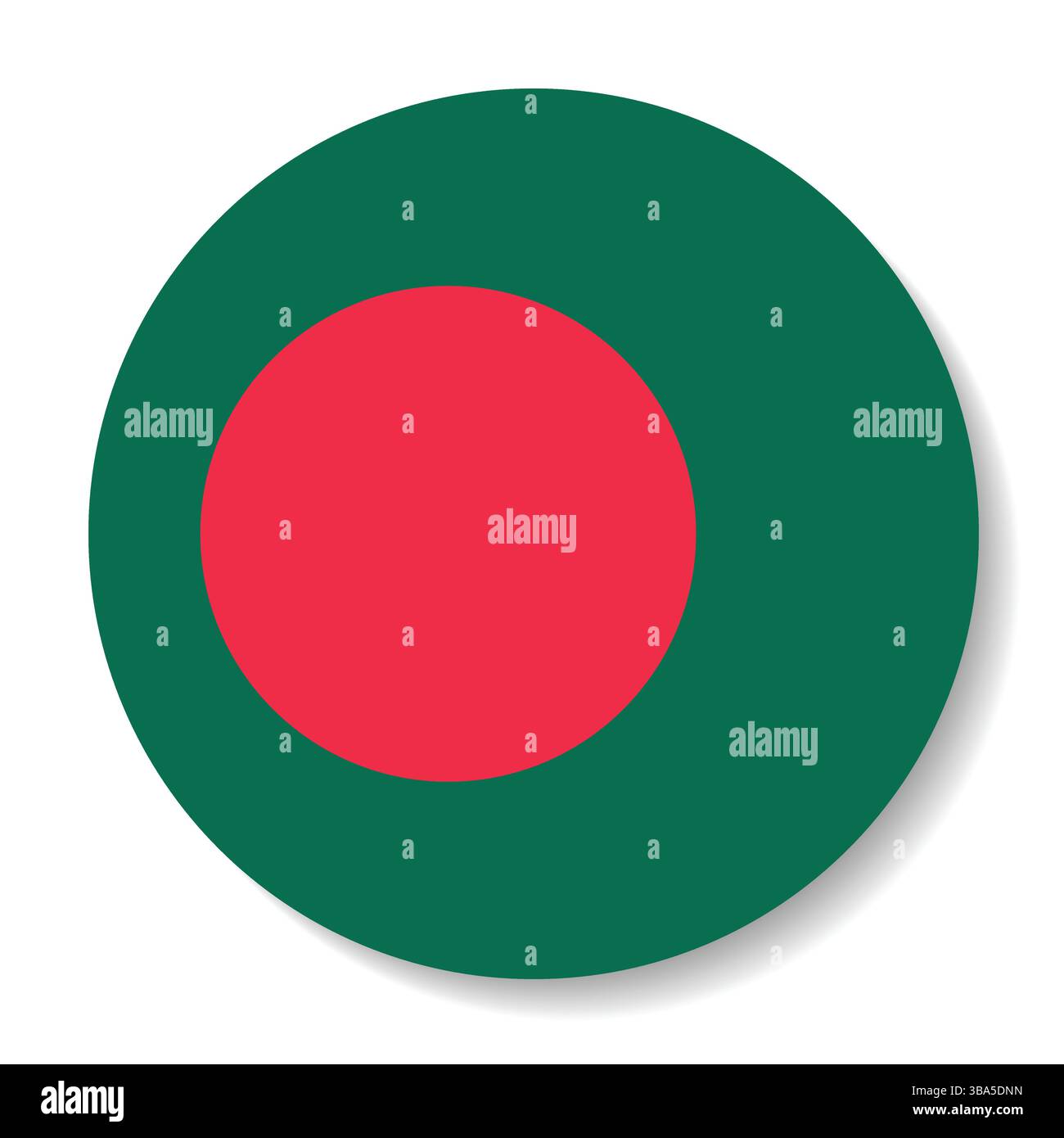 Flag of Bangladesh. Bangladesh circle flag logo icon computer vector illustration design Stock ...