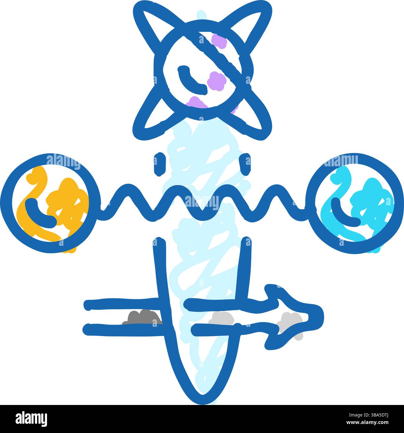 gate quantum technology icon doodle illustration Stock Vector Image ...