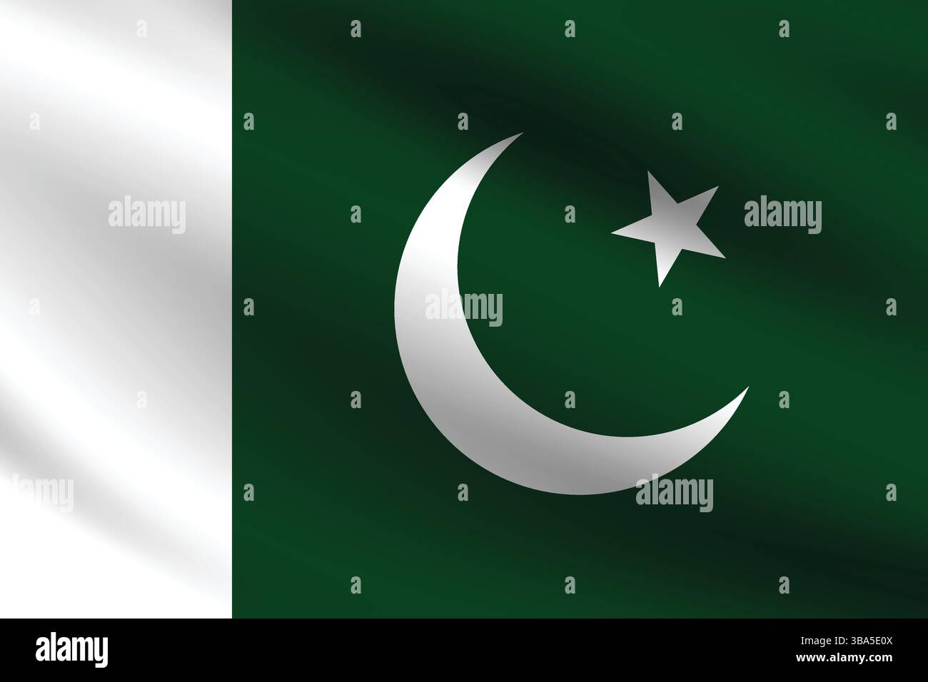 Flag of Pakistan. Pakistan flag official colors and proportion digital ...