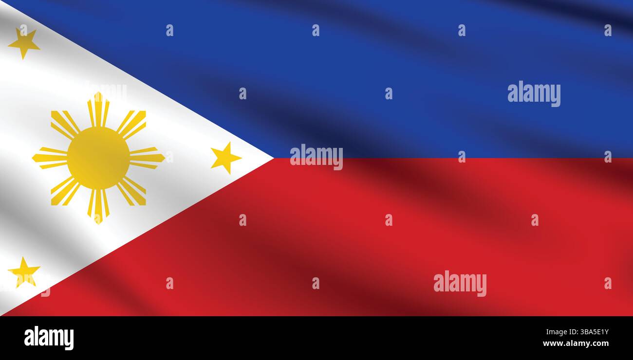 Flag of Philippines. Philippines flag official colors and proportion ...