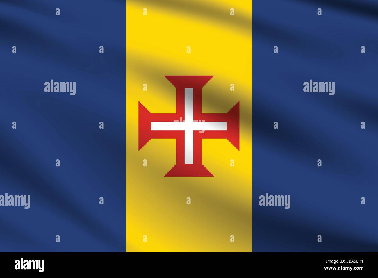 Flag of Madeira. Madeira flag official colors and proportion digital ...