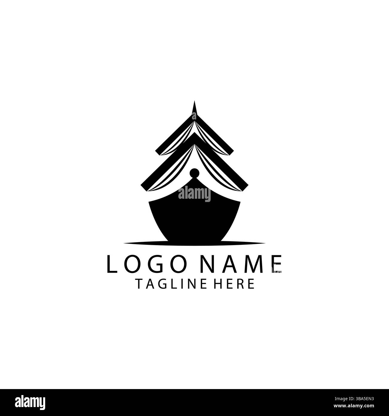 Paper boat simple vector Black and White Stock Photos & Images - Alamy