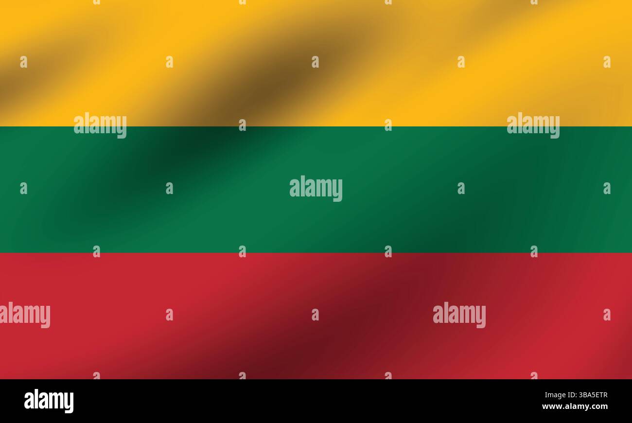 Flag of Lithuania. Lithuania flag official colors and proportion ...
