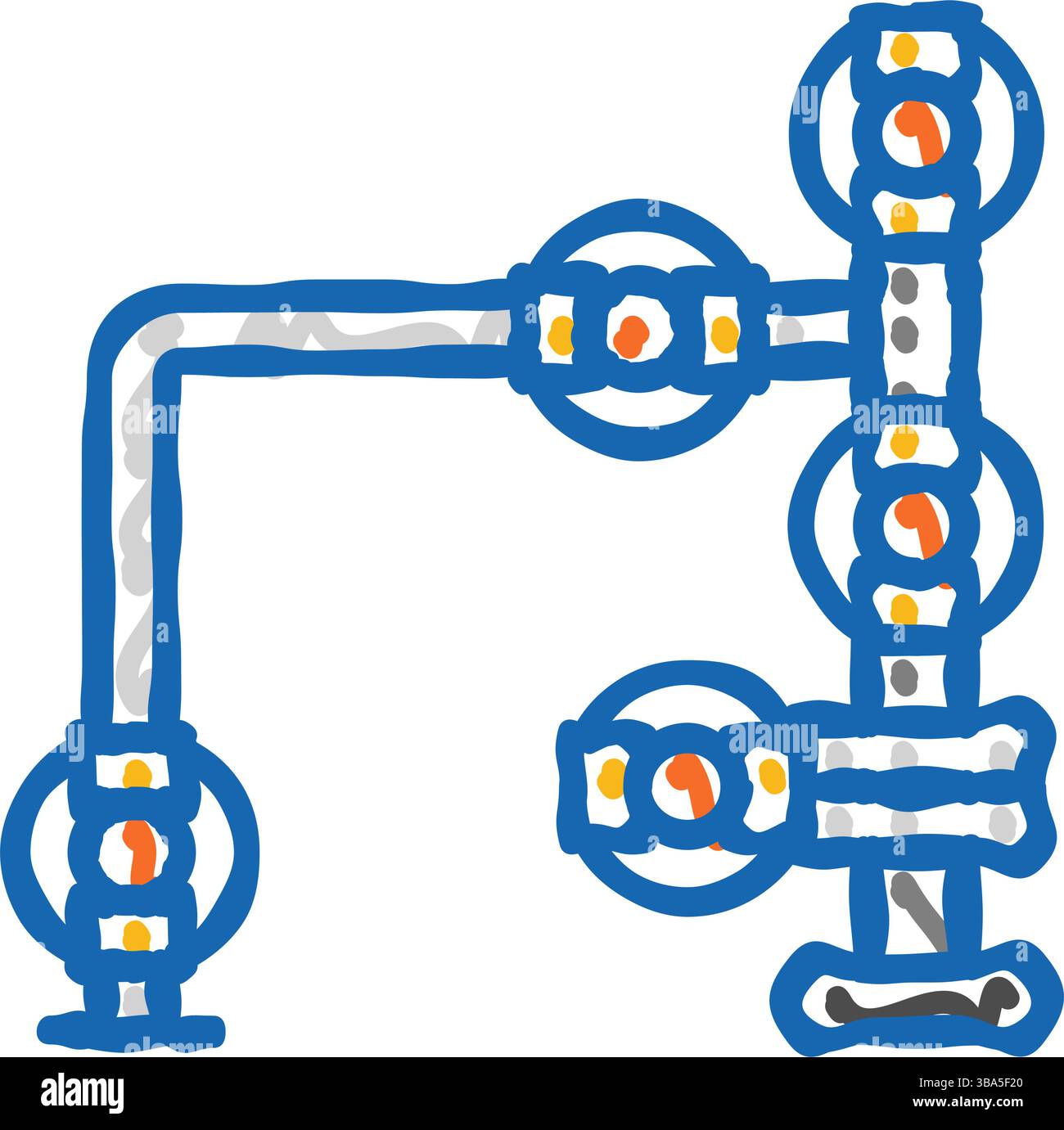 wellhead oil industry icon doodle illustration Stock Vector Image & Art ...