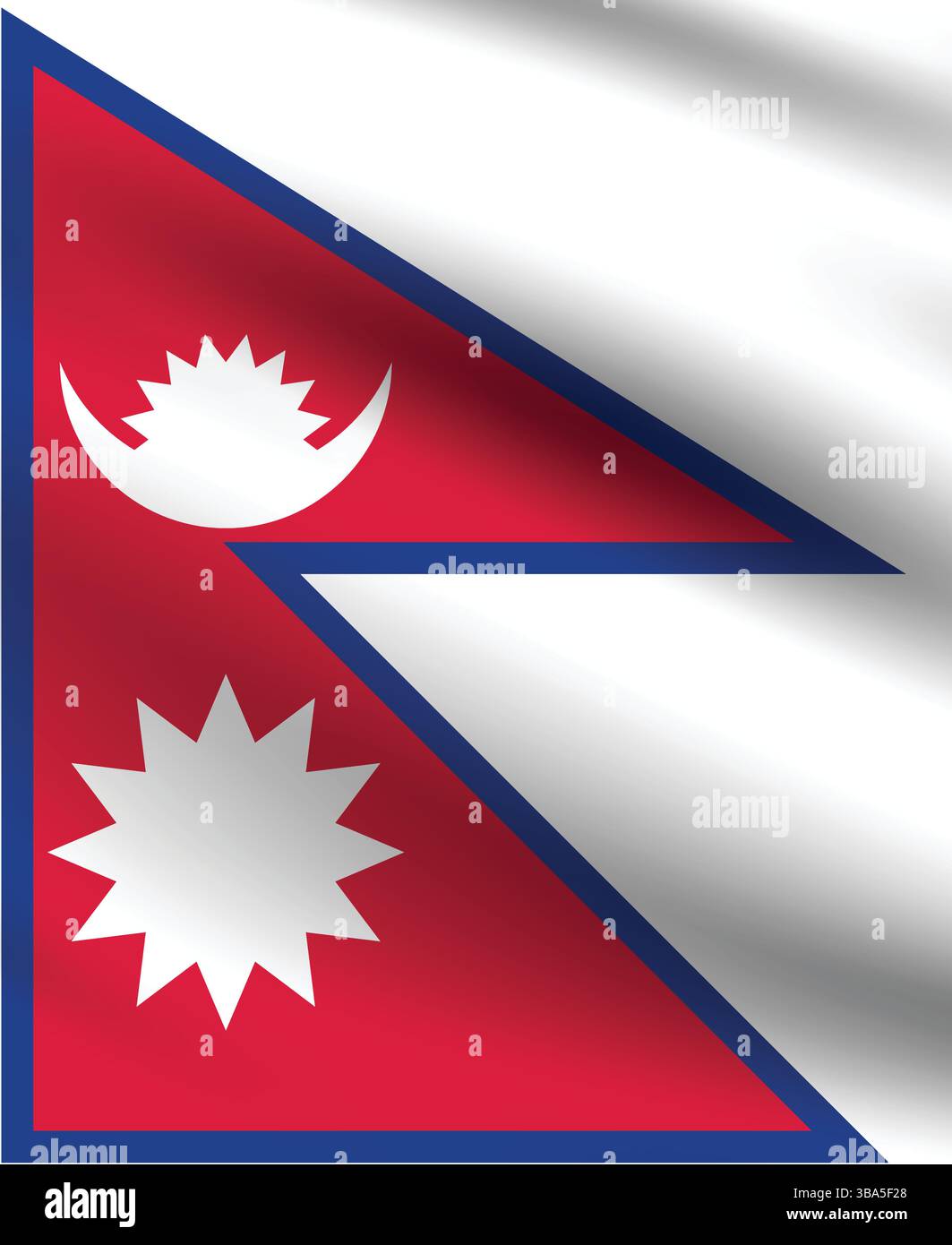 Flag of Nepal. Nepal flag official colors and proportion digital vector ...