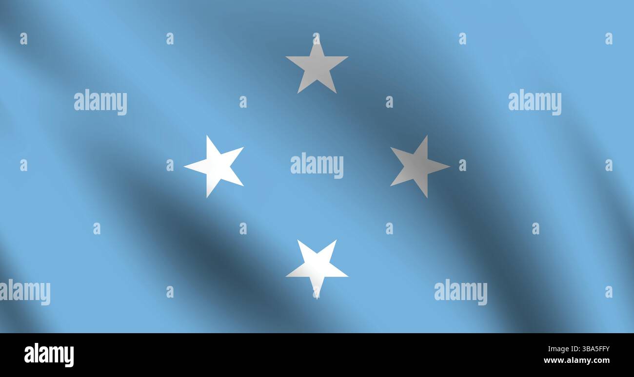 Flag of Micronesia. Micronesia flag official colors and proportion ...