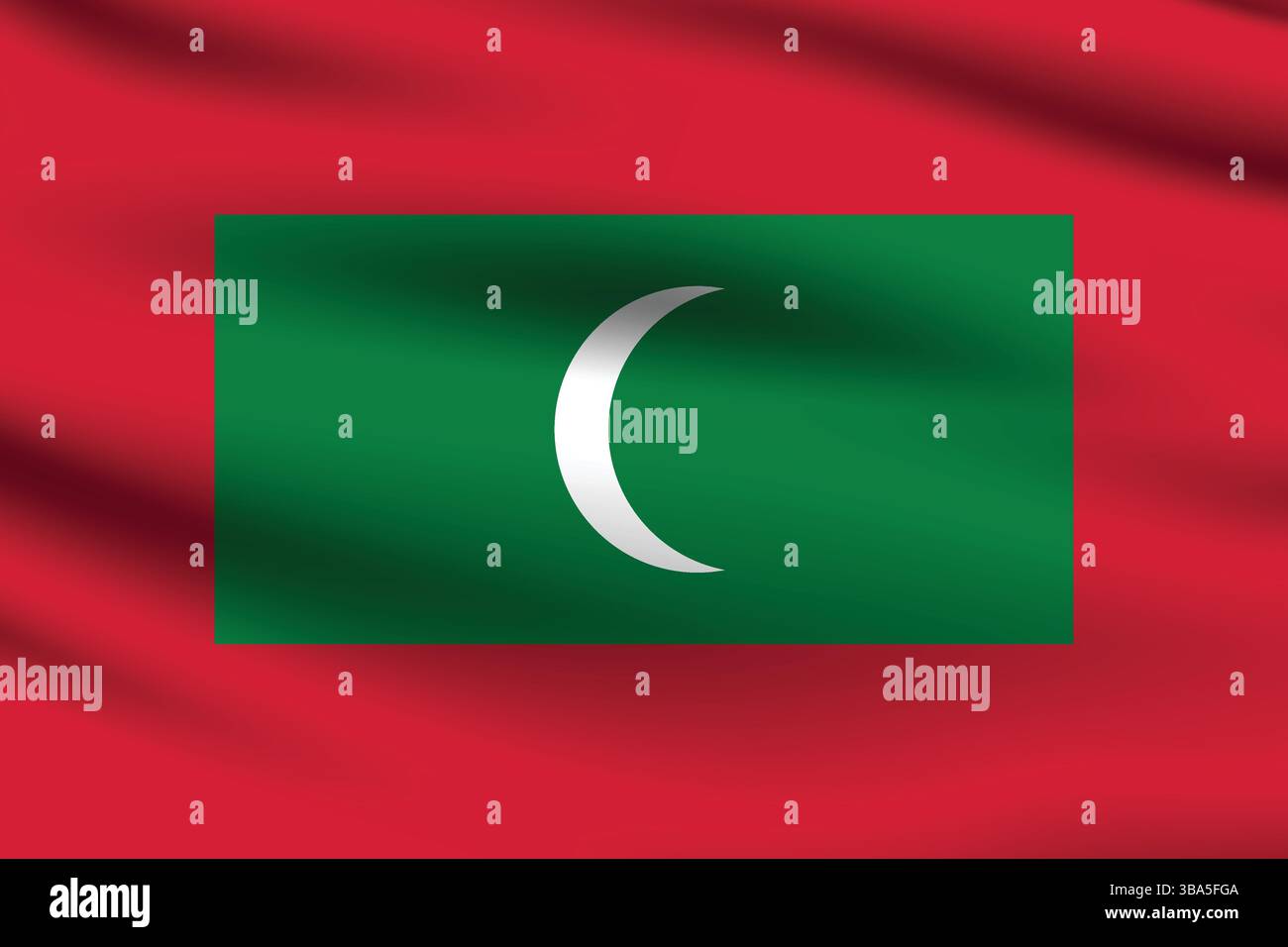 Flag of Maldives. Maldives flag official colors and proportion digital ...