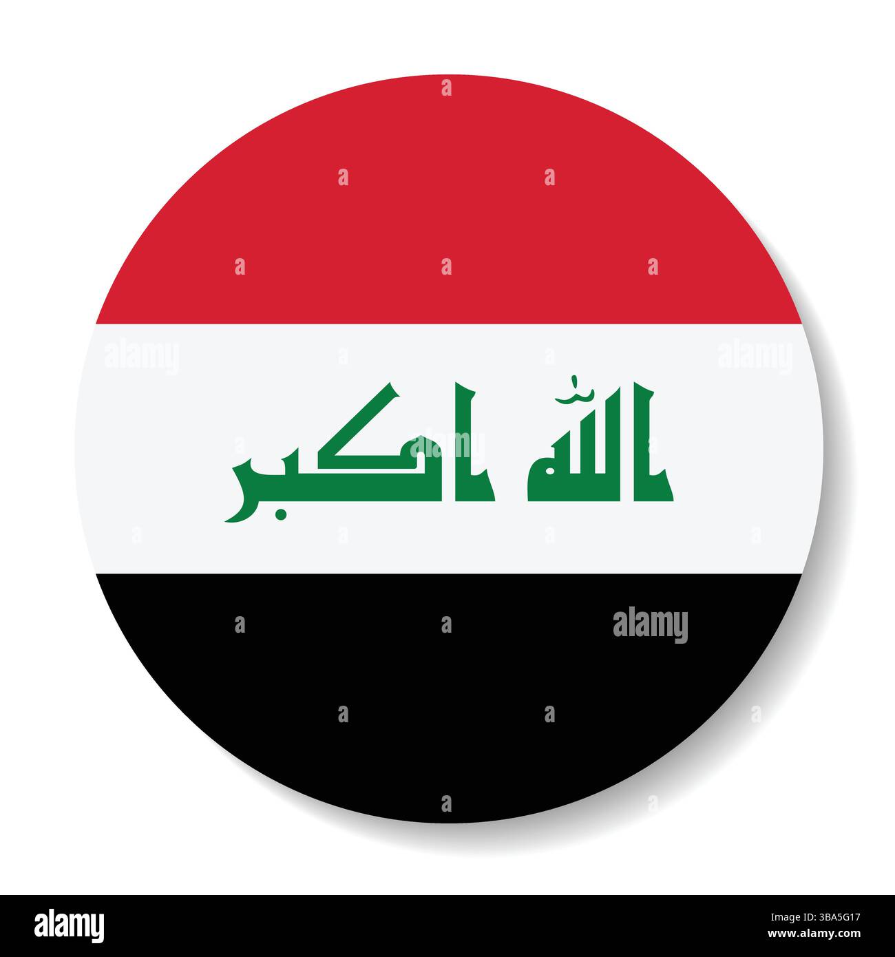 Flag of Iraq. Iraq button flag logo icon computer vector illustration ...