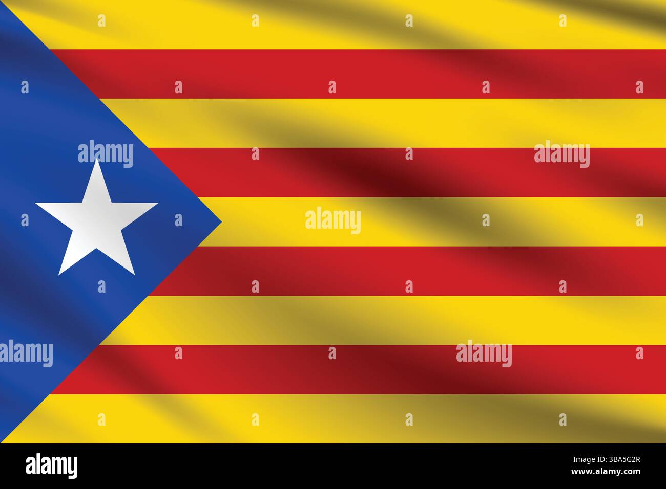 Flag of Catalonia. Catalonia flag official colors and proportion ...