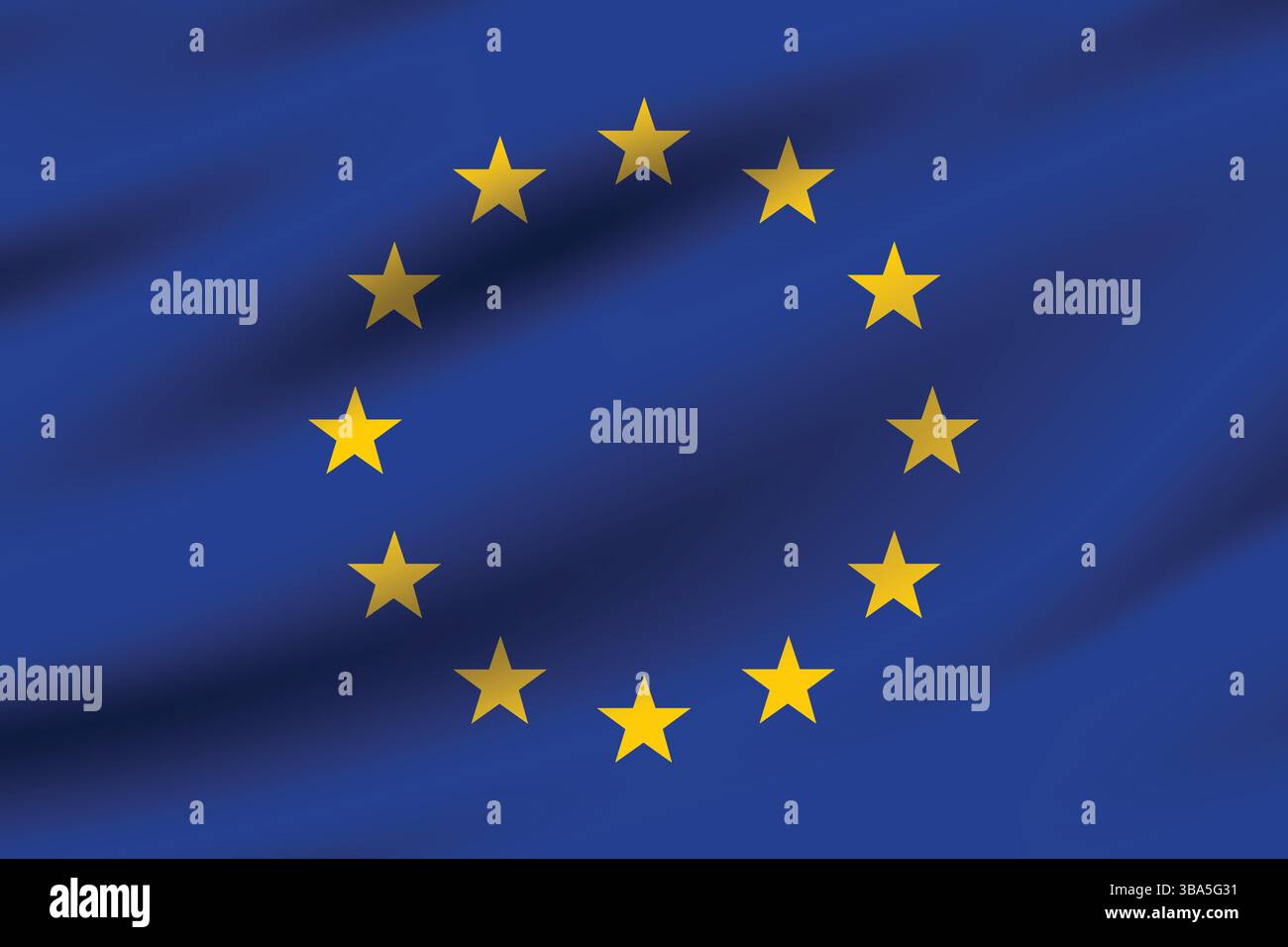 Flag of European Union. European Union flag official colors and ...