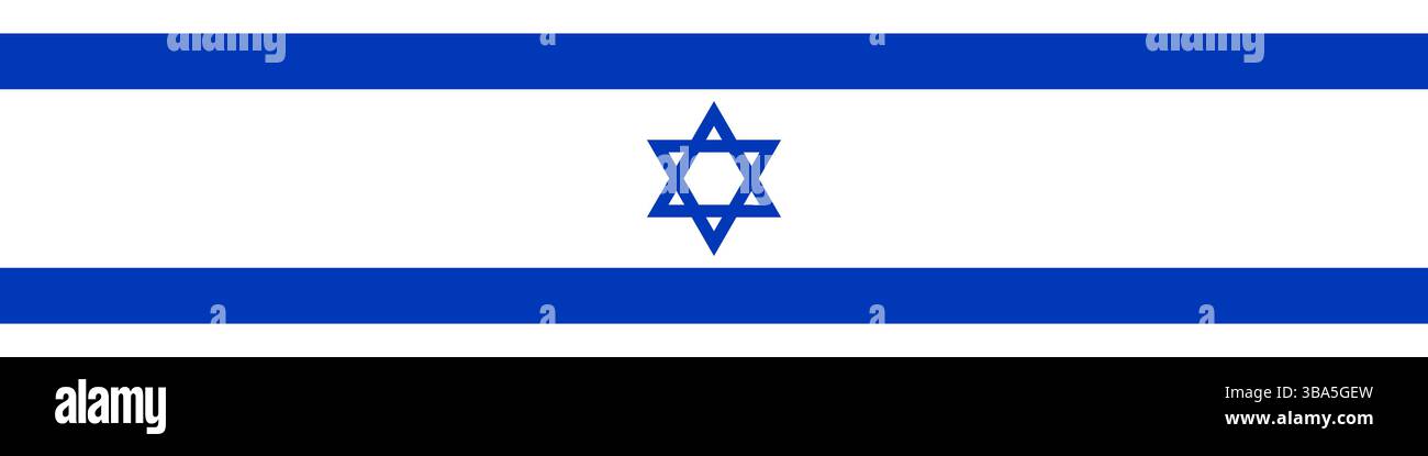 Flag of Israel. Israel flag long banner digital vector illustration ...