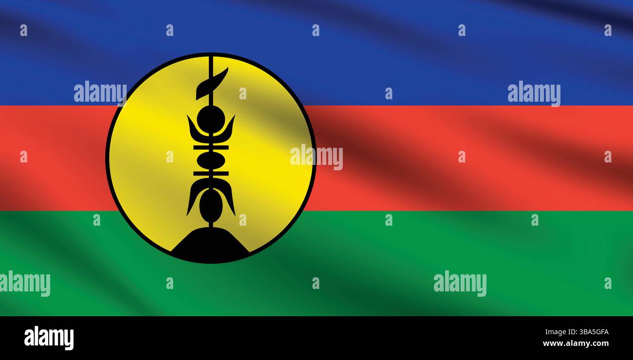 Flag of New Caledonia. New Caledonia flag official colors and ...