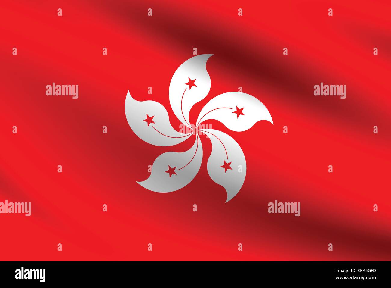 Flag of Hong Kong. Hong Kong flag official colors and proportion ...