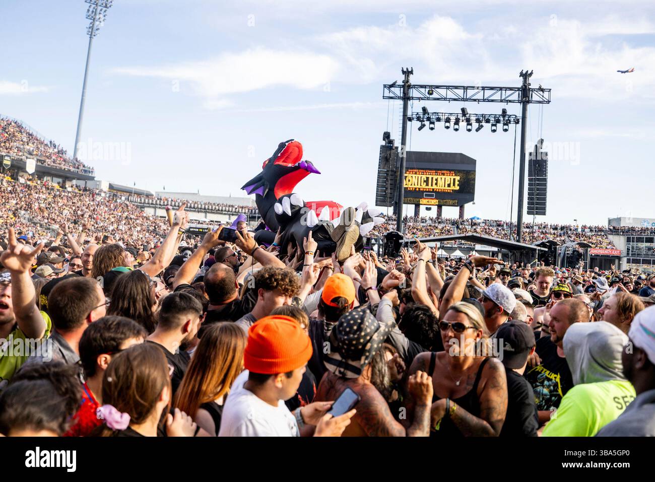 Festivalgoers are seen during Sonic Temple Art and Music Festival on ...