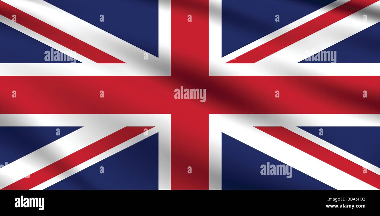 Flag of United Kingdom. United Kingdom flag official colors and ...