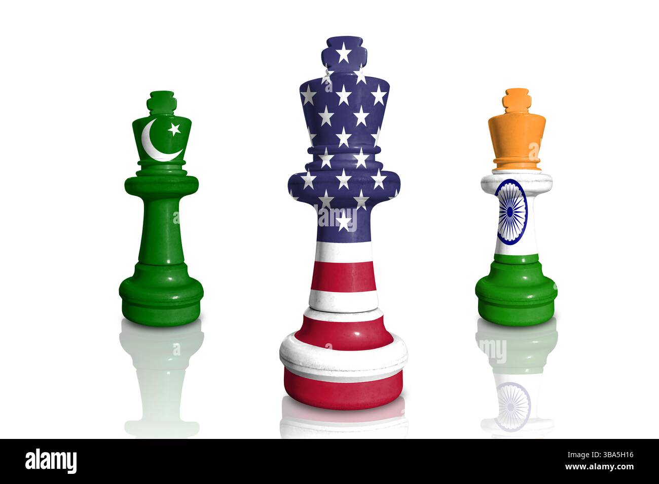 India vs pakistan flag hi-res stock photography and images - Alamy