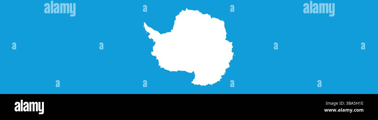 Flag of Antarctica. Antarctica flag long banner digital vector ...