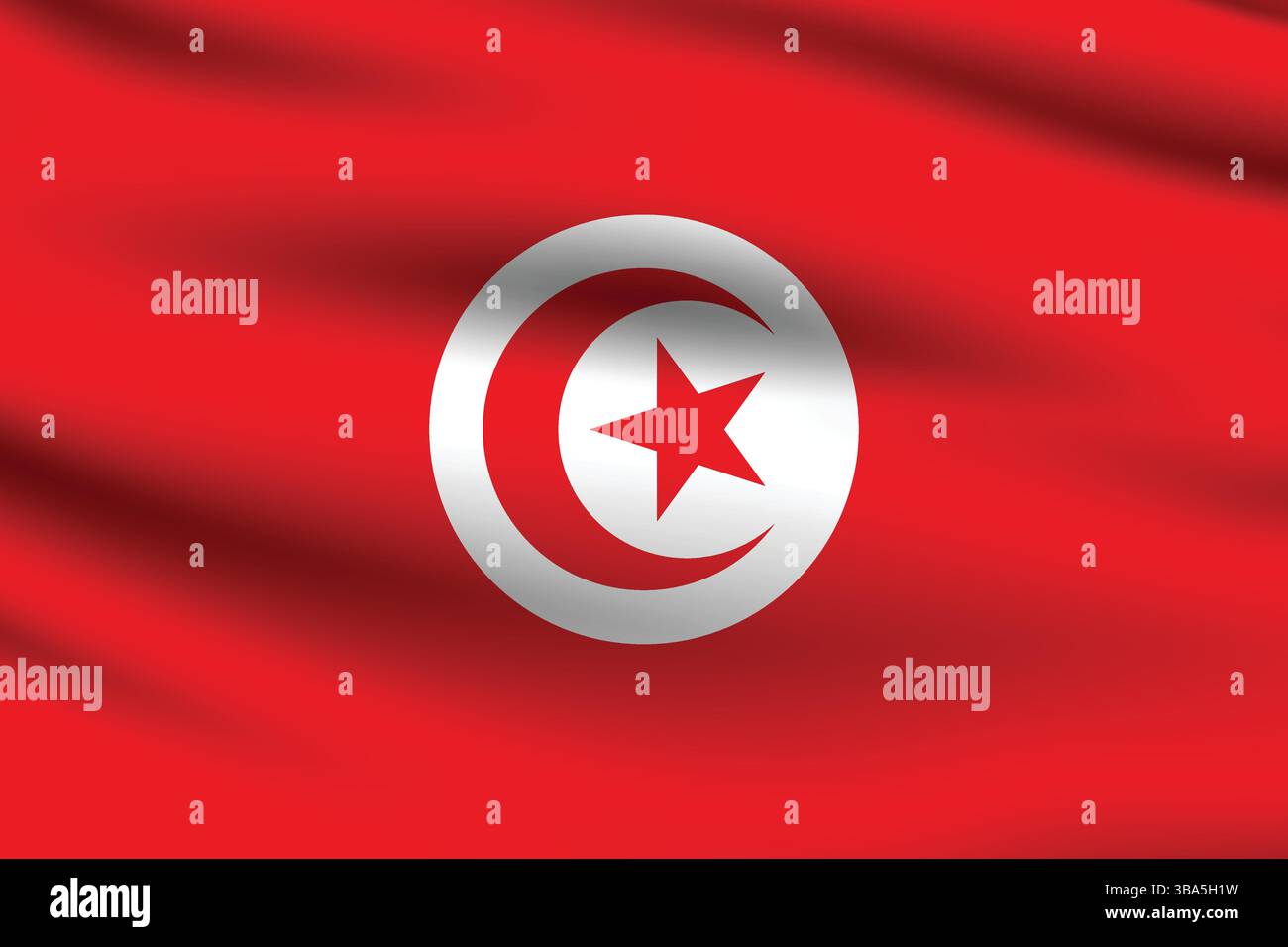 Flag of Tunisia. Tunisia flag official colors and proportion digital ...