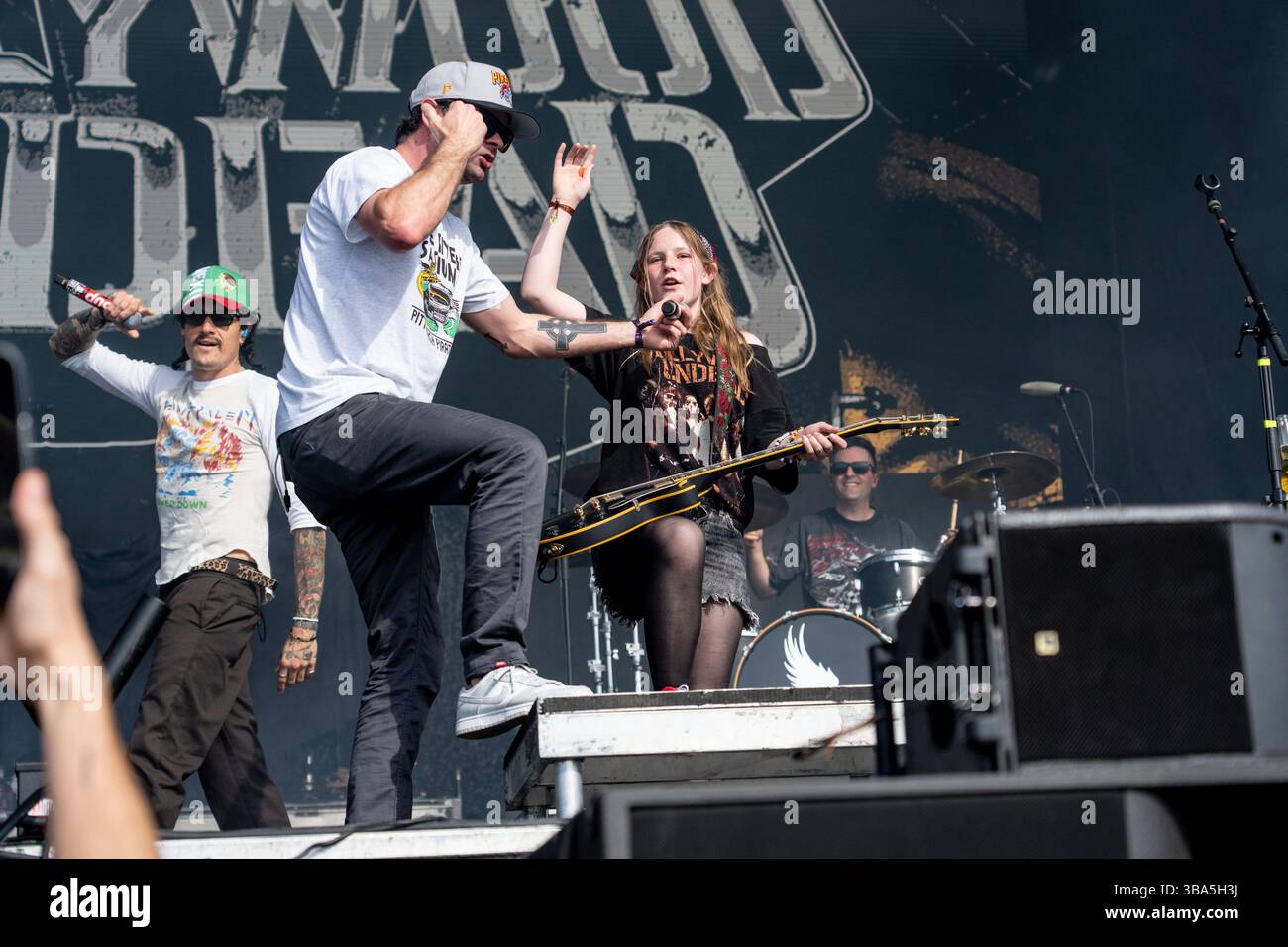 Charlie Scene of Hollywood Undead performs during Sonic Temple Art and ...