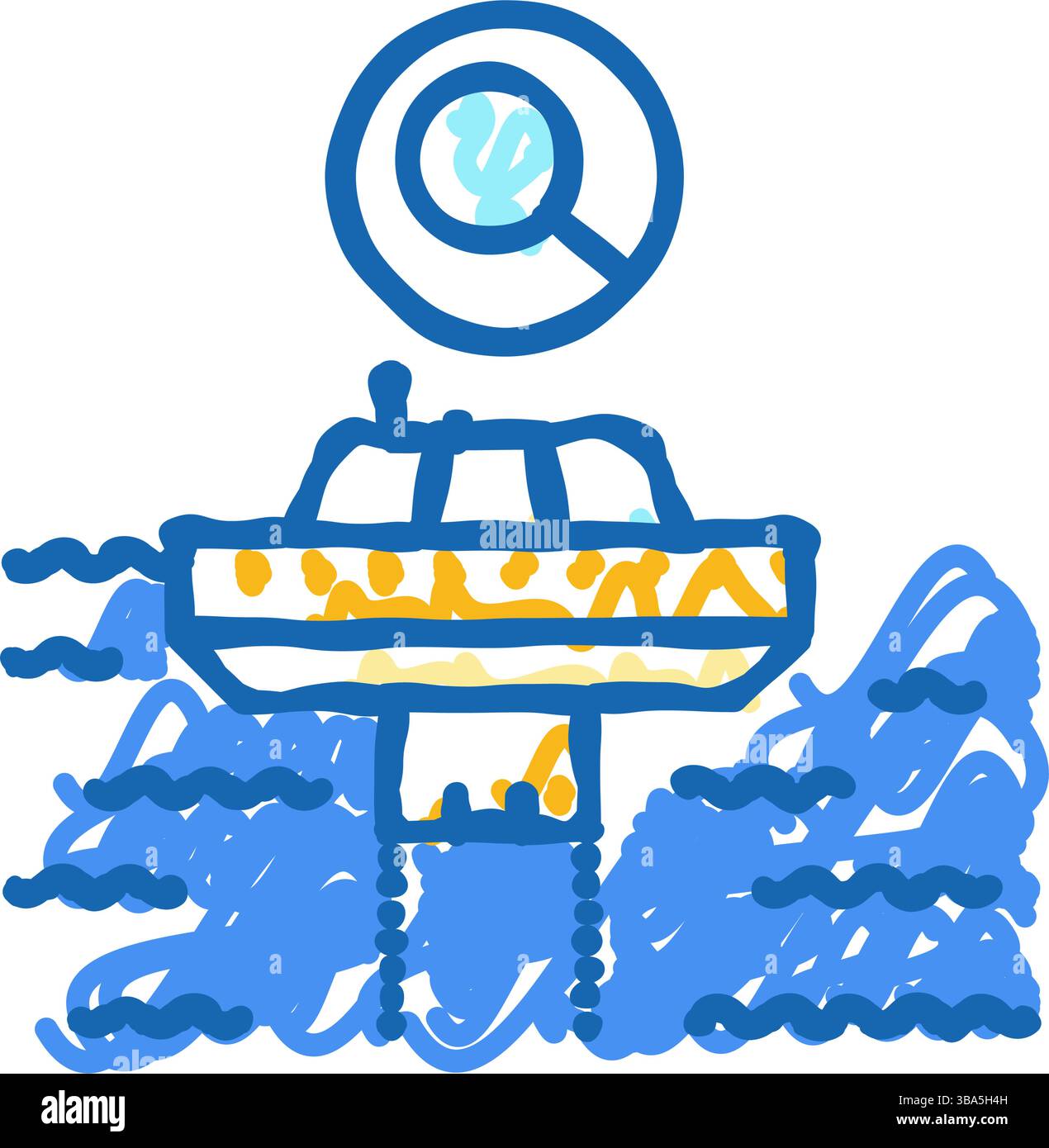 wave energy storage icon doodle illustration Stock Vector Image & Art ...