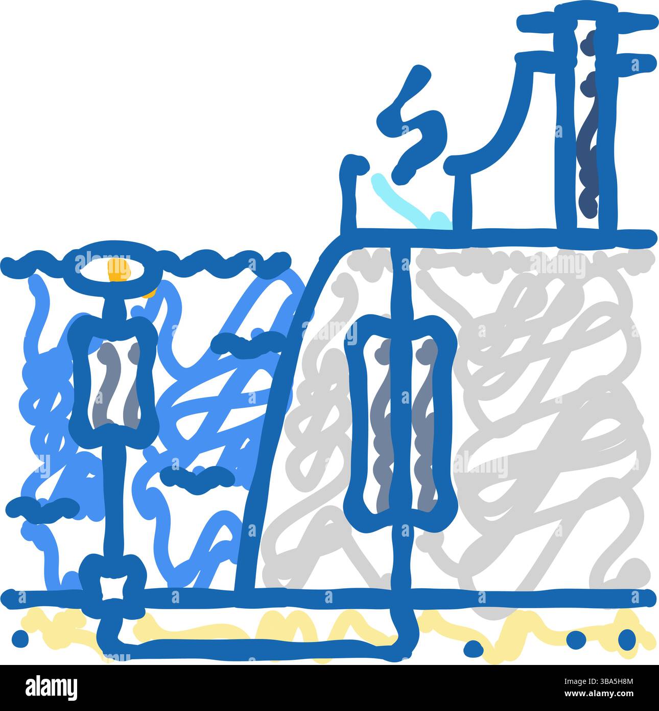 currents tidal power icon doodle illustration Stock Vector Image & Art ...