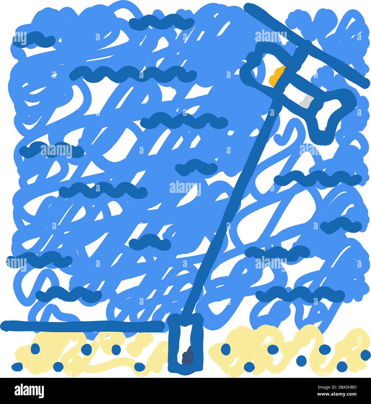 kite system tidal power icon doodle illustration Stock Vector Image ...