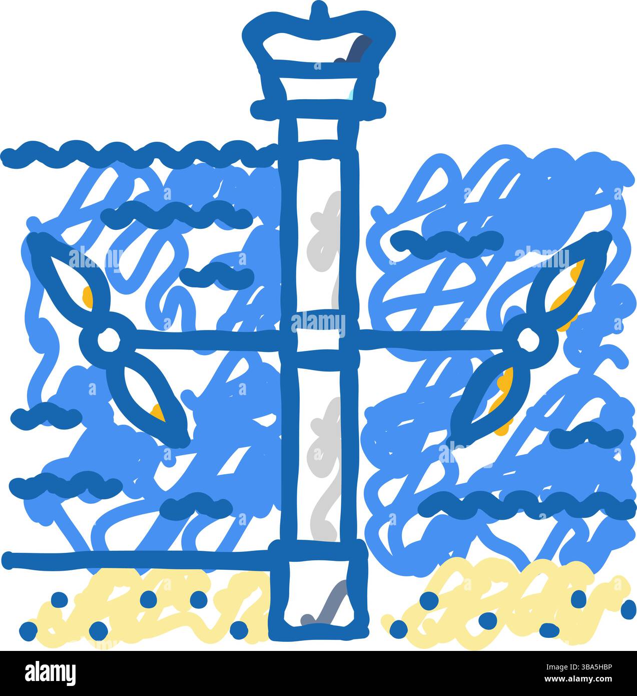 current generator tidal power icon doodle illustration Stock Vector ...