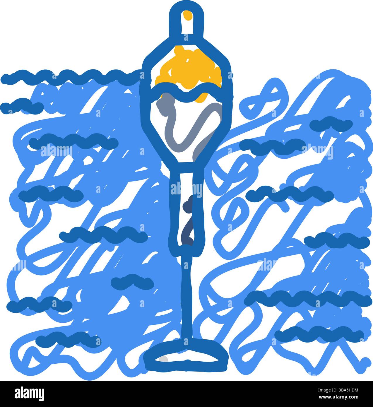 wave energy harvesting icon doodle illustration Stock Vector Image ...