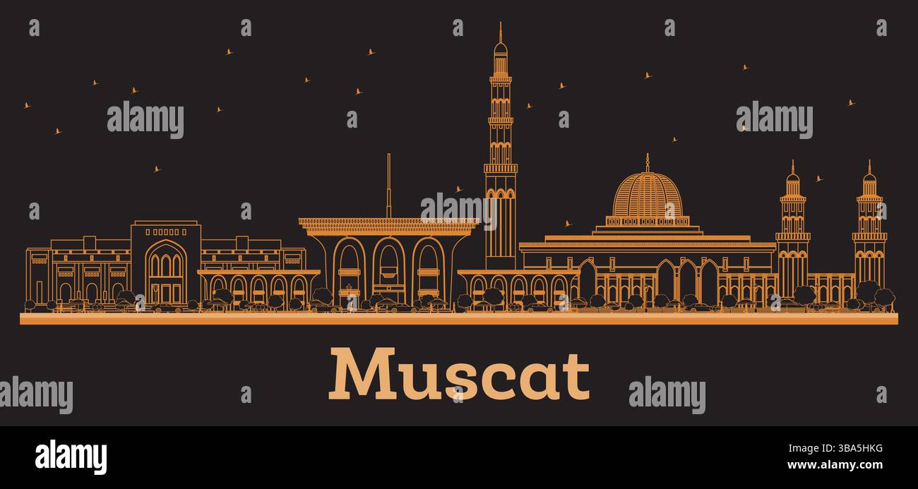 Skyline muscat oman Stock Vector Images - Alamy