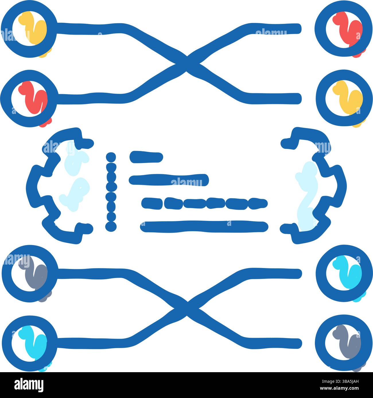 Sorting numbers Stock Vector Images - Alamy