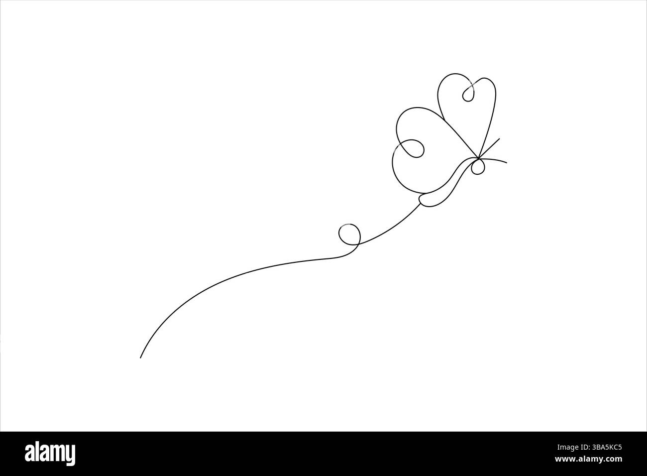 Butterfly line drawing Black and White Stock Photos & Images - Alamy