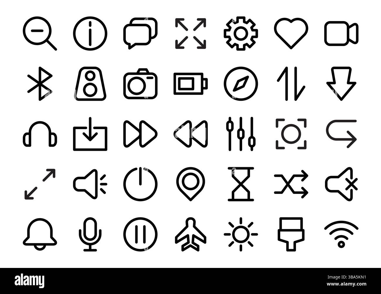 User interface headphone Cut Out Stock Images & Pictures - Alamy