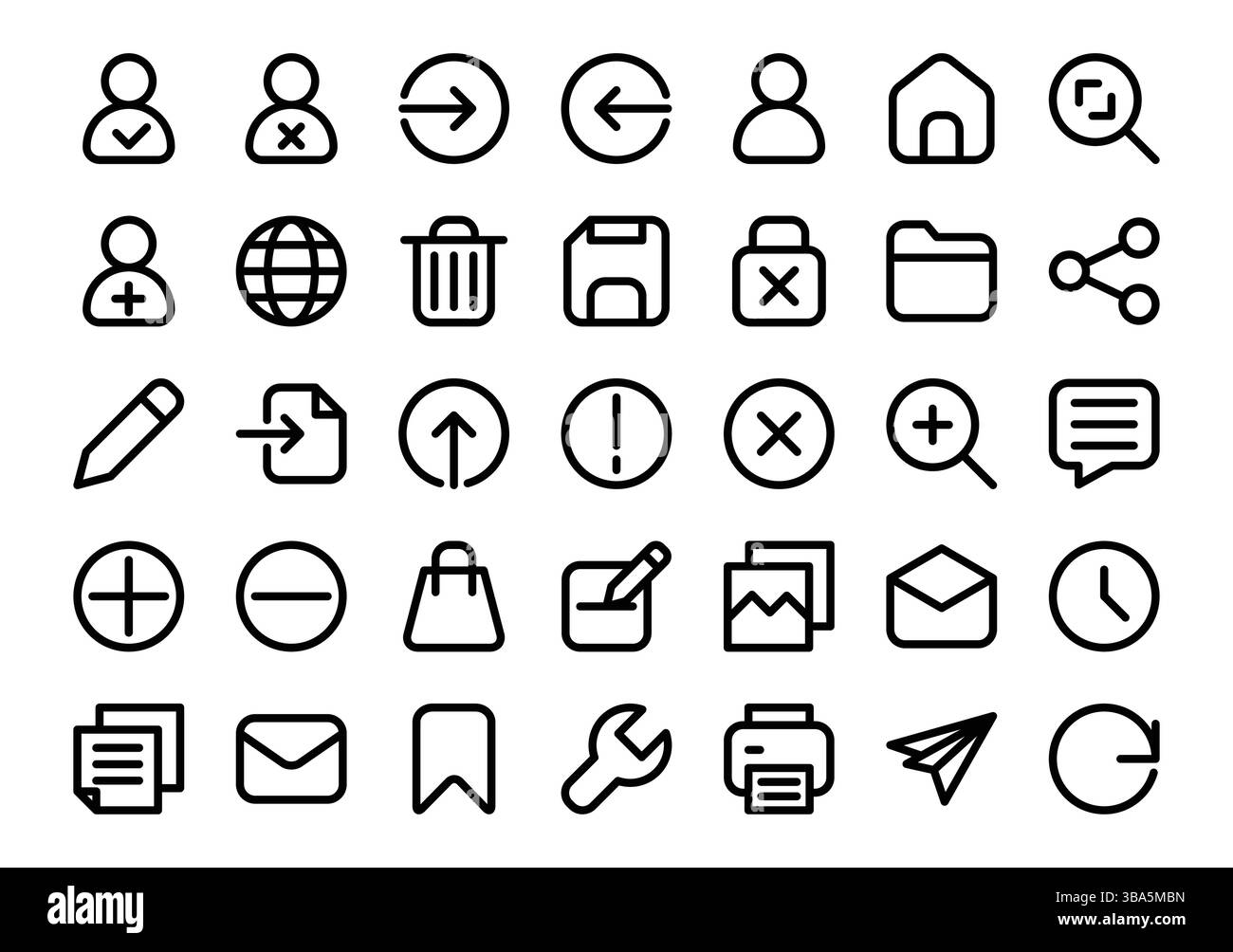 Print color icons in Cut Out Stock Images & Pictures - Alamy