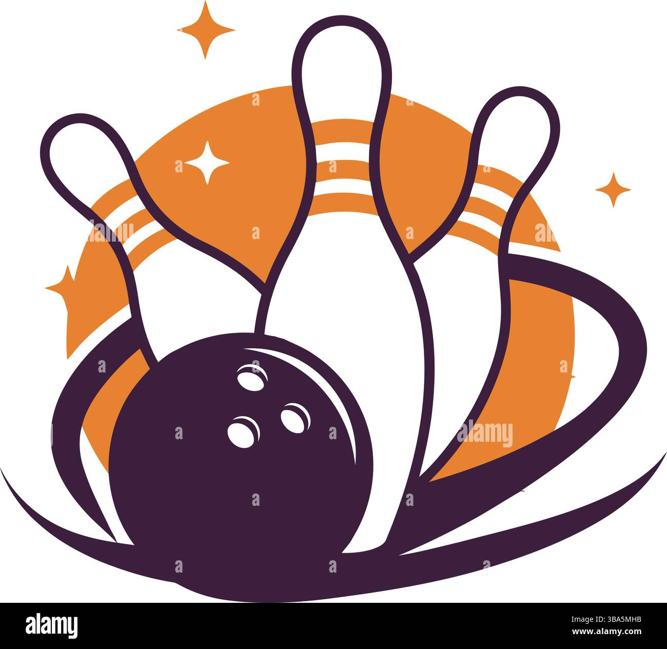 Bowling party Cut Out Stock Images & Pictures - Alamy