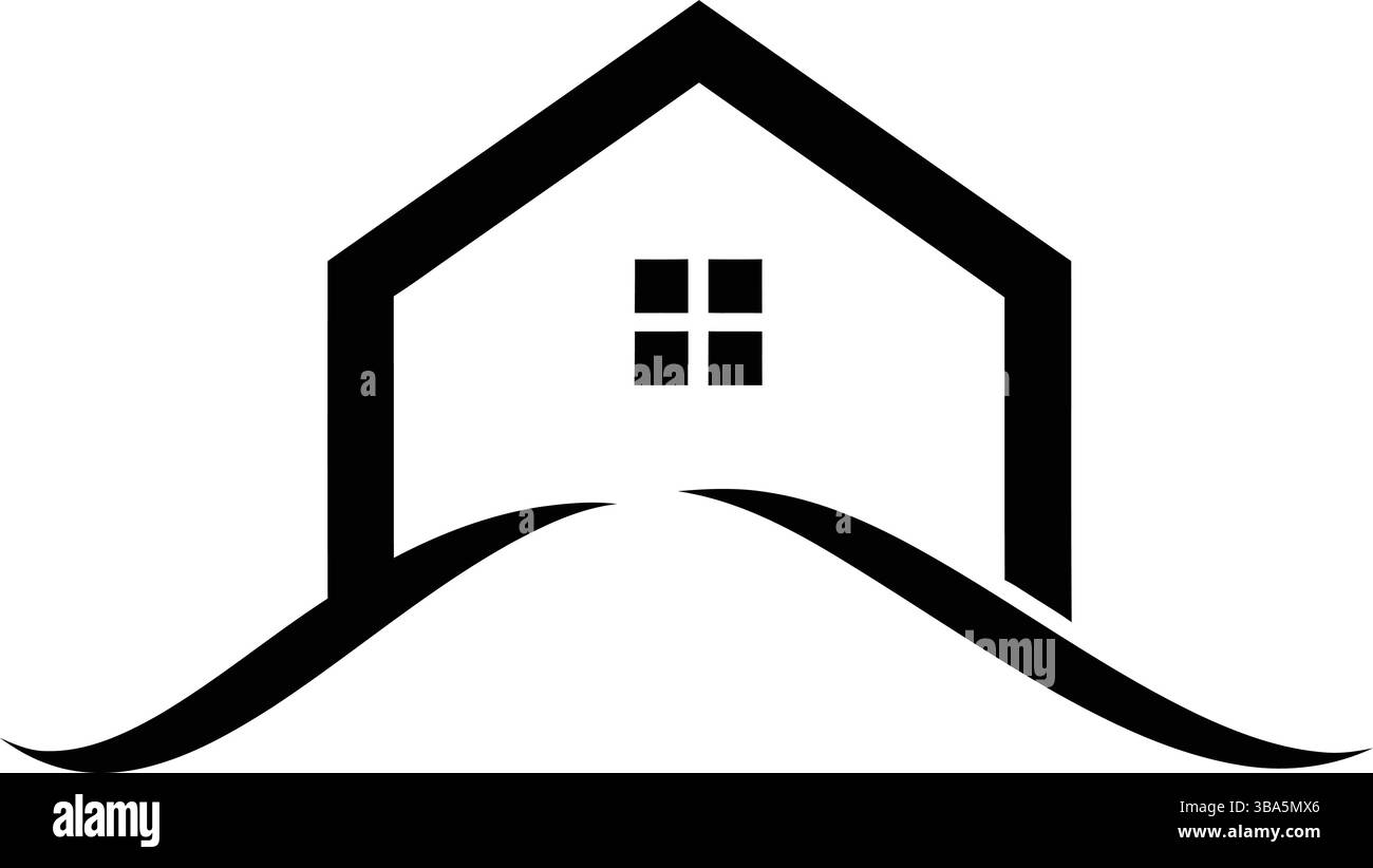 Minimalist House Logo Design Stock Vector Image & Art - Alamy