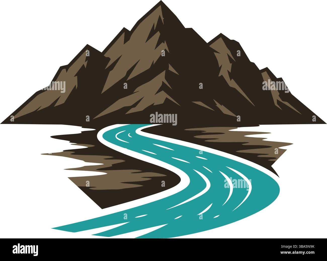 River trekking Stock Vector Images - Alamy