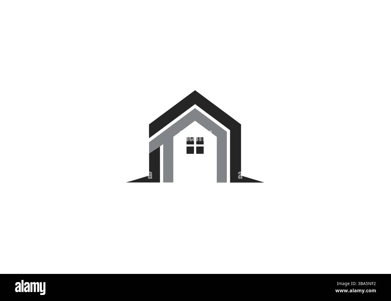 Simple flat minimalist property Cut Out Stock Images & Pictures - Alamy