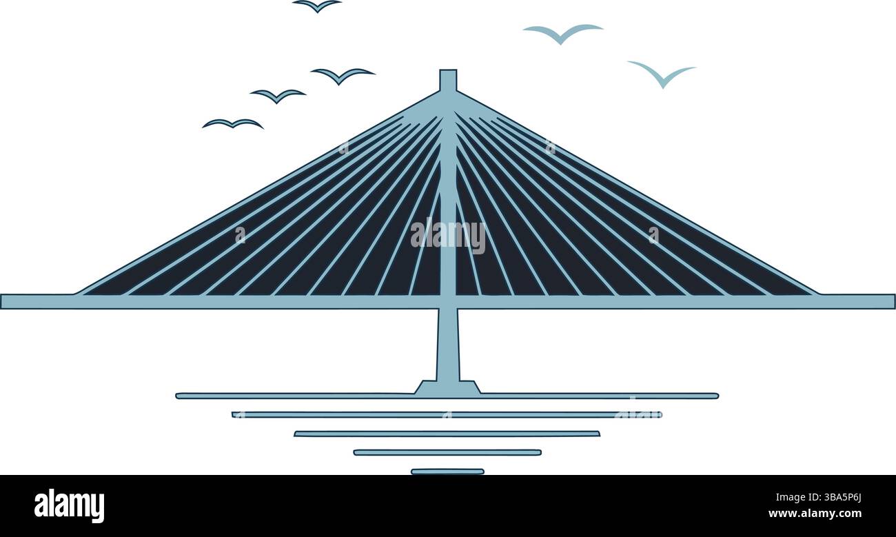 Modern symmetrical architecture Stock Vector Images - Alamy