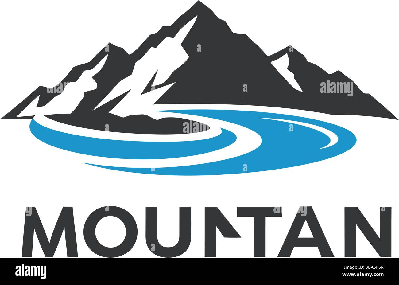 Bold Mountain Logo with Stylized Typography Stock Vector Image & Art ...