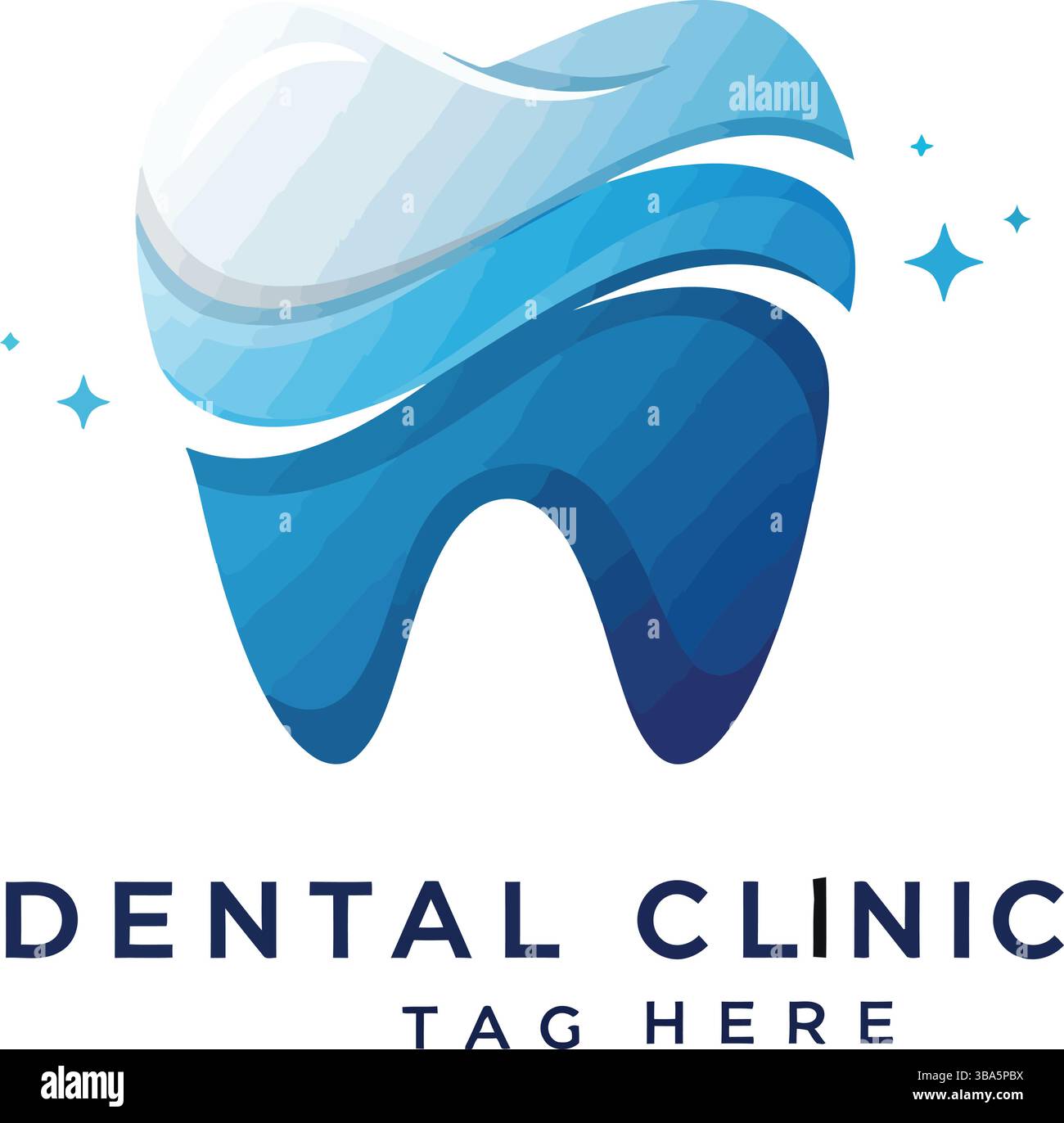 Dental Clinic Logo with Clean and Modern Aesthetic Stock Vector Image ...