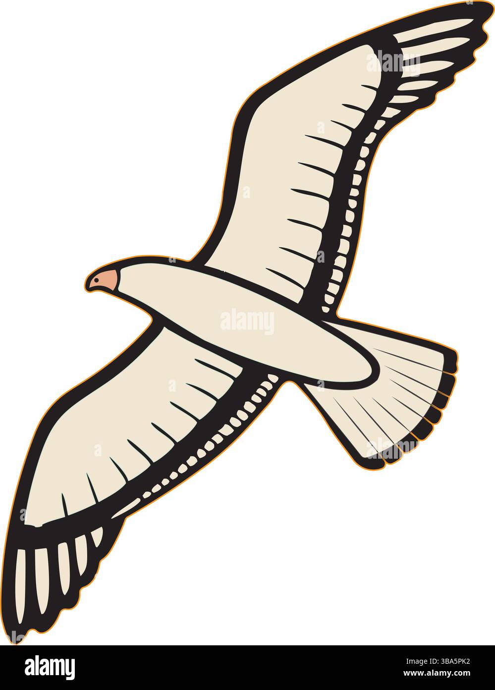 Simple minimalist flying bird hi-res stock photography and images - Alamy