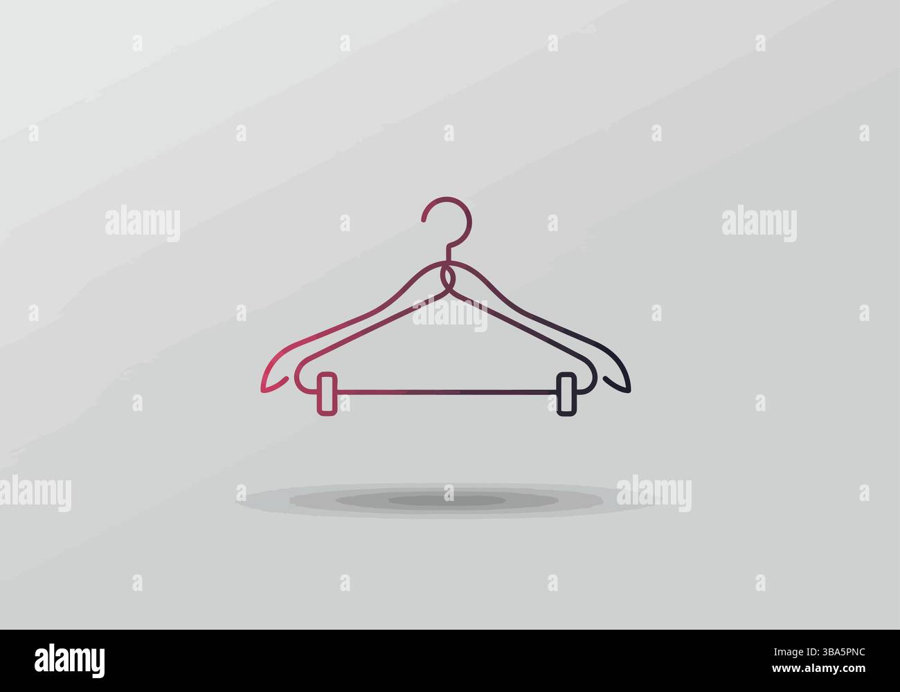 Clothes Hanger Logo – Minimalist Fashion Branding Stock Vector Image ...