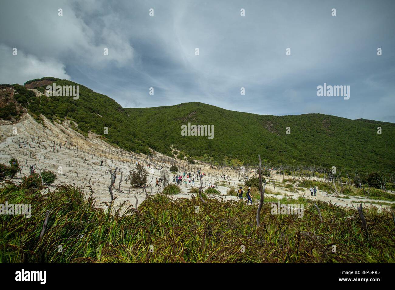 Garut, West Java, Indonesia. 11th May, 2025. Visitors hike through The ...