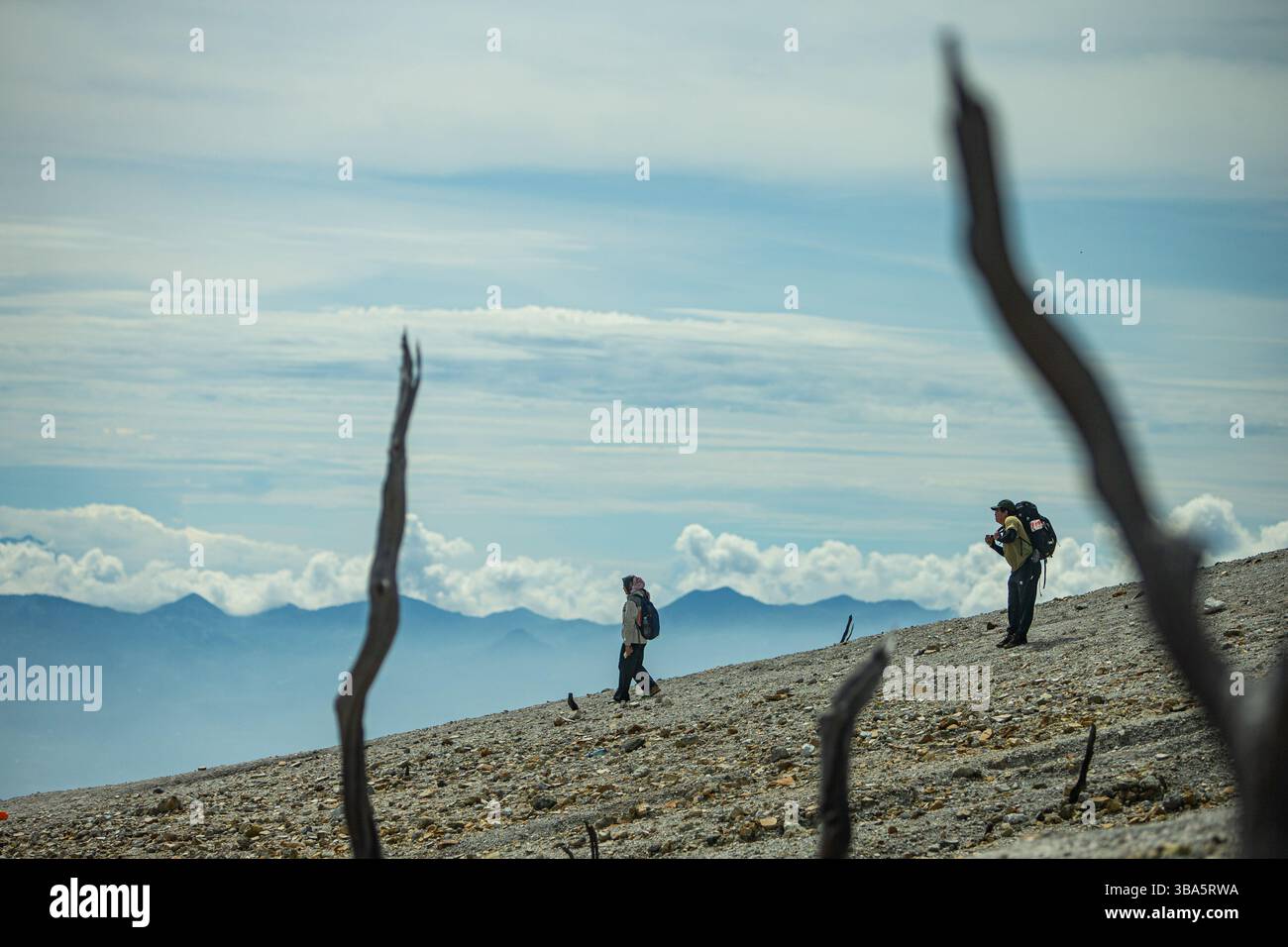 Garut, West Java, Indonesia. 11th May, 2025. Visitors hike through The ...