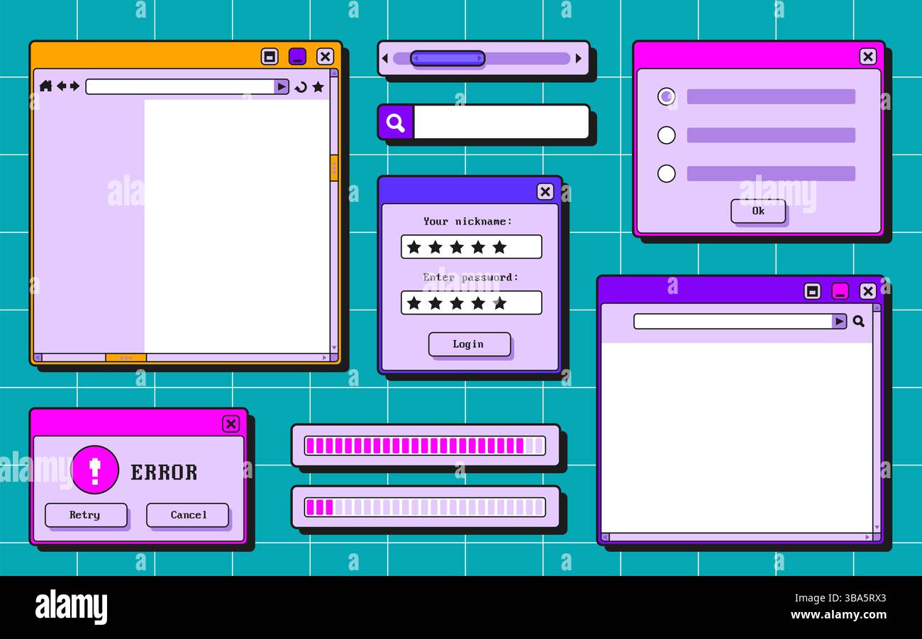 90s menu hi-res stock photography and images - Alamy