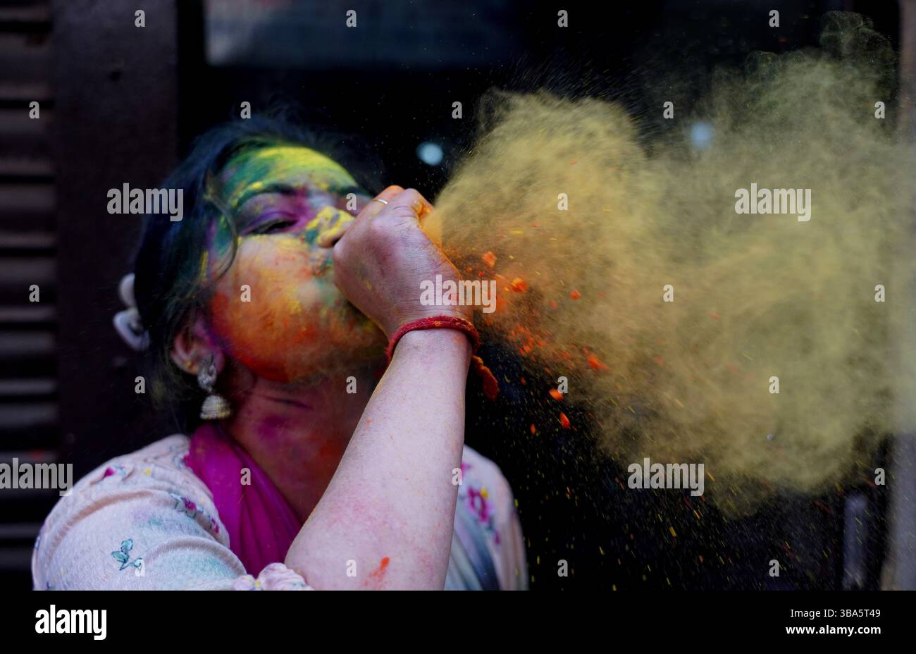 Dhaka, Bangladesh. 14th Mar, 2025. Doljatra or Basanta Utsav Holi is ...