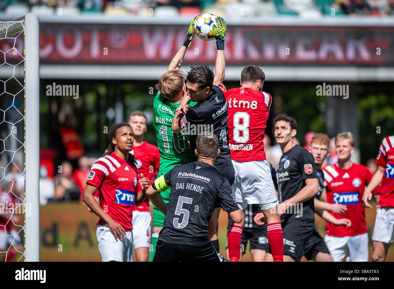 Silkeborg, Denmark. 11th May, 2025. Goalkeeper Marcus Bundgaard (16) of ...