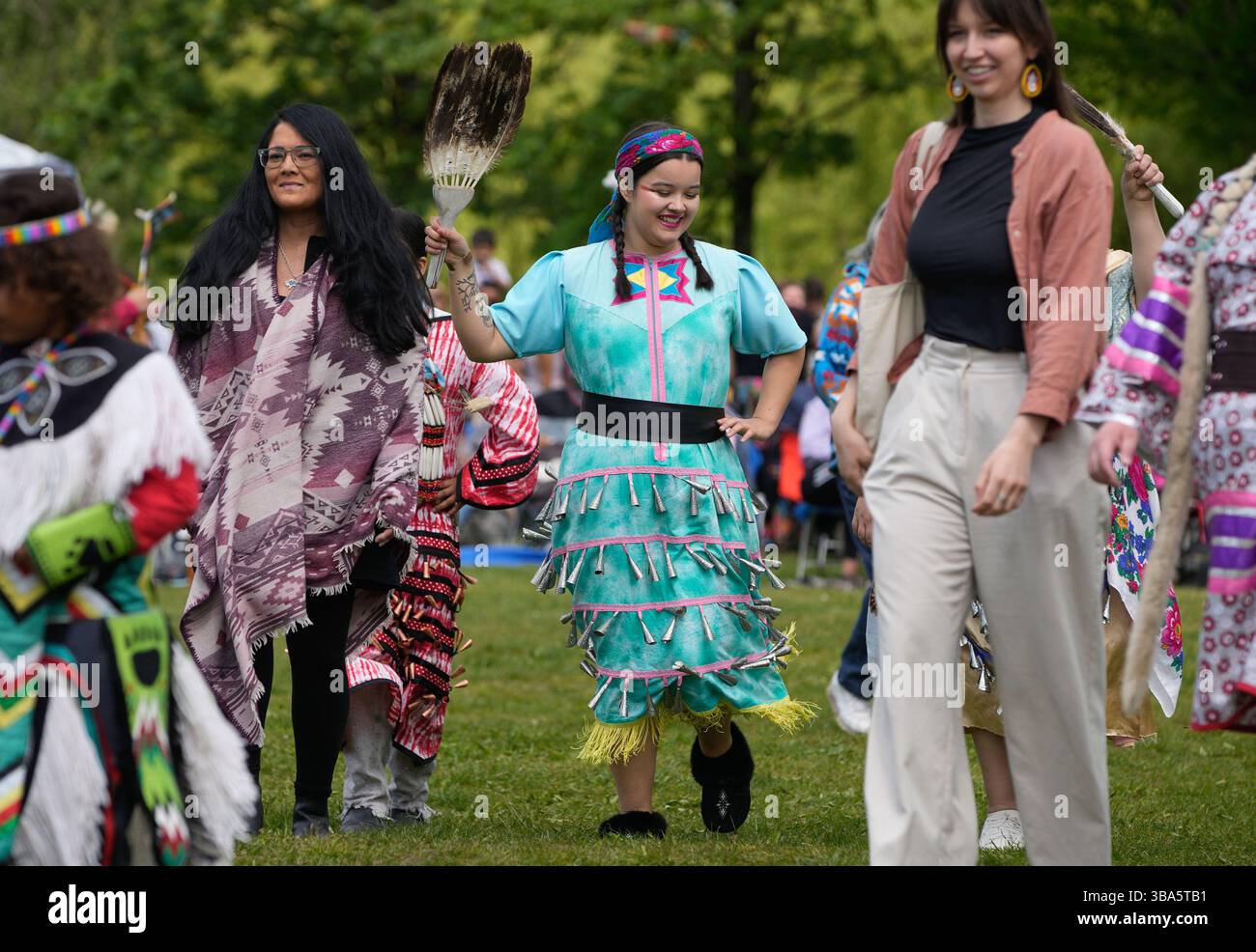 Vancouver, Canada. 11th May, 2025. People dance during the Grand Entry ...